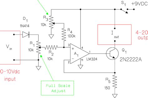 Schematic Diagram For The Voltage To Current Converter Circuit The Download Scientific Diagram