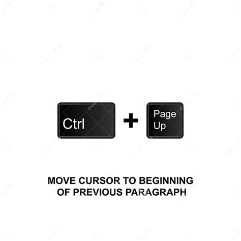 Keyboard Shortcuts Move Cursor To Beginning Of Previous Paragraph Icon Can Be Used For Web