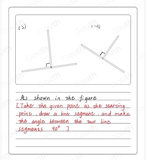 Solved Construct A Line Segment Perpendicular To The Segment Given Through The Point Given