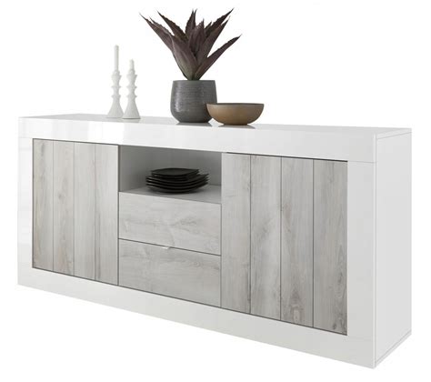 Komoda Lakier Biały Połysk Pinia Biała Ancona 7711889413 Oficjalne