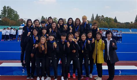 전국체전 3연패 달성 아산시청 여자하키팀 제99회 전국체전도 우승 아산시사신문