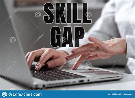 Conceptual Display Skill Gap Business Showcase Refering To A Person S Weakness Or Limitation Of