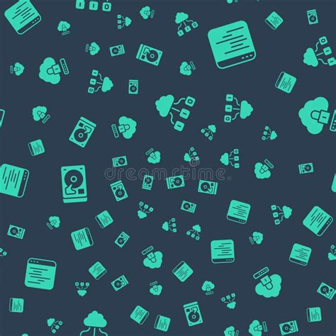 Set Cloud Technology Data Transfer Software Hard Disk Drive Hdd And