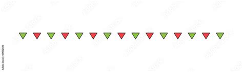 Flag Separator Border Illustration Line Triangle Pattern For Christmas Theme Concept For Holiday