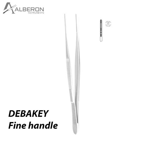 Debakey Fine Handle Vascular Tissue Forceps Alberon