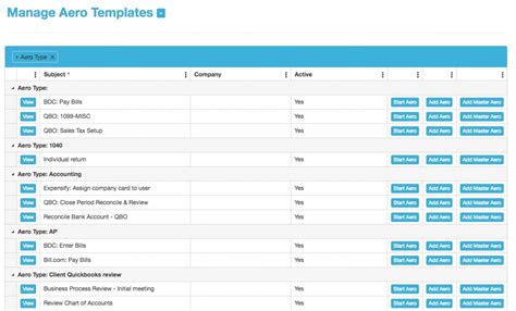Aero Template Screenshot Aero Workflow