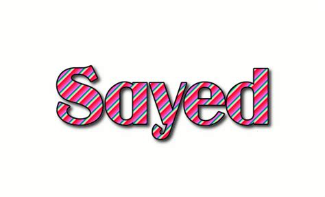 Sayed Logo Free Name Design Tool From Flaming Text
