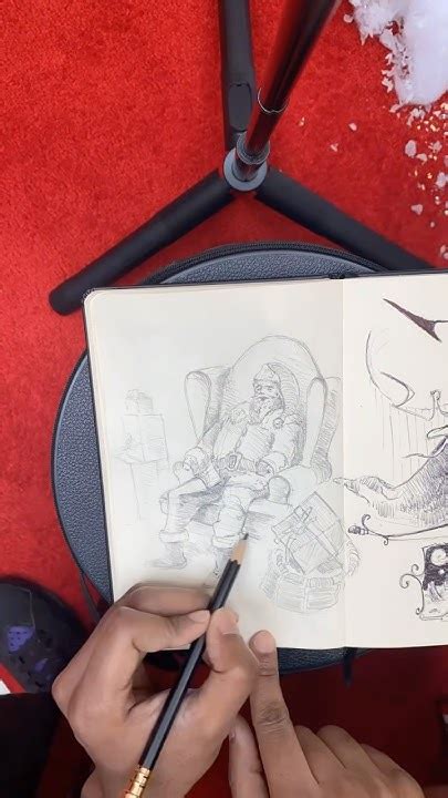 Sketching Santa Clause Drawing Shorts Youtube