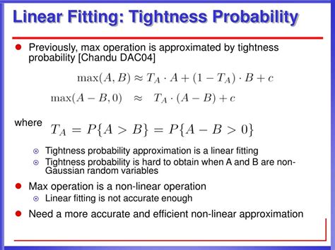 Ppt Non Gaussian Statistical Timing Analysis Using Second Order