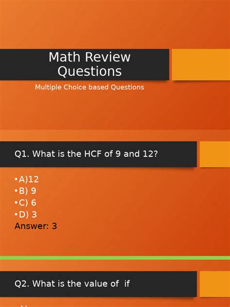 Math Review Questions G7 Pdf