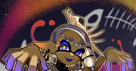 Splatoon3 Halloweenfes ウツホちゃん たけのこ（猫に蜜柑）のイラスト Pixiv