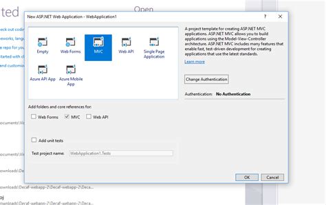 Asp Net Web Application Template Is Missing Visual Studio Stack Overflow