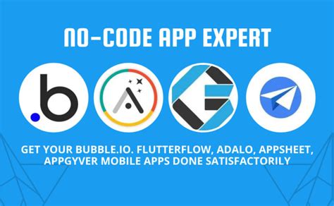 Develop An App On Bubble Io Sheet Appgyver Adalo Flutterflow By Demas
