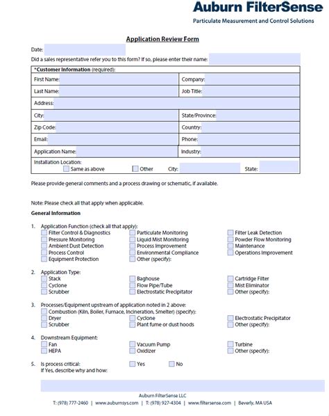 Application Review Form Auburn