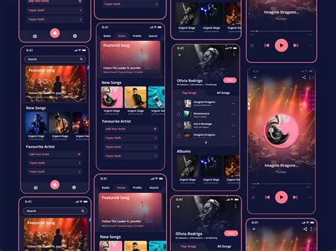 Music Player Mobile App Ui On Behance