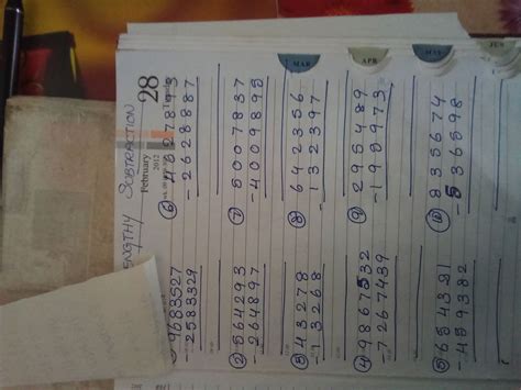 Subtraction Vedic Math Assignment Teachmint