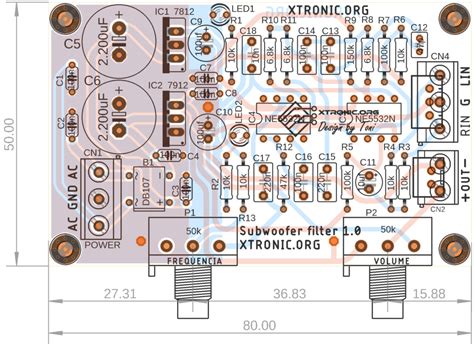 Bass Preamp Circuit Subwoofer Preamplifier Board Xtronic