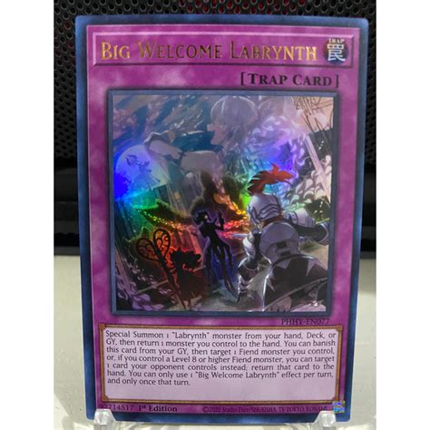 Big Welcome Labrynth Phhy En077 Ultra Rare 1st Edition Shopee