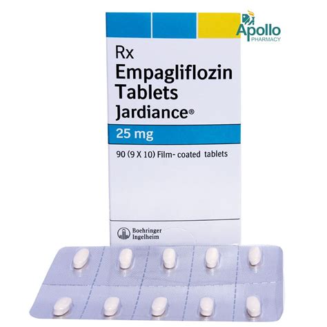 25 Mg Empagliflozin Jardiance Tablets Prescription Rx