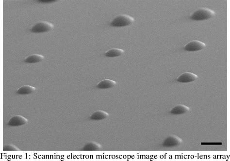 Figure 1 From Fabrication Of Microlens Arrays In Polycarbonate With Nanojoule Energy Femtosecond