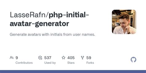 Github Lasserafnphp Initial Avatar Generator Generate Avatars With Initials From User Names