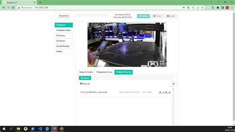 Upload Gcode File Beaglecam