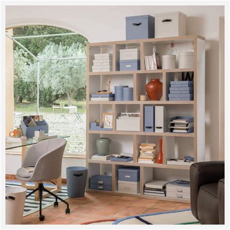Ada Er Set Stapelbare Briefablagen Aus Pappkarton X X Cm Blau Habitat