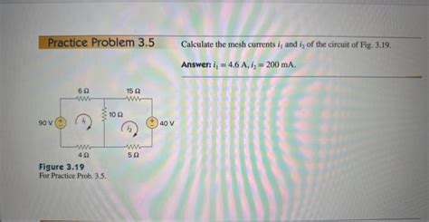 calculate the mesh currents i1 and i2 of the circuit