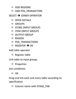 Steps Need To Perform Data Warehousing Practicals PDF