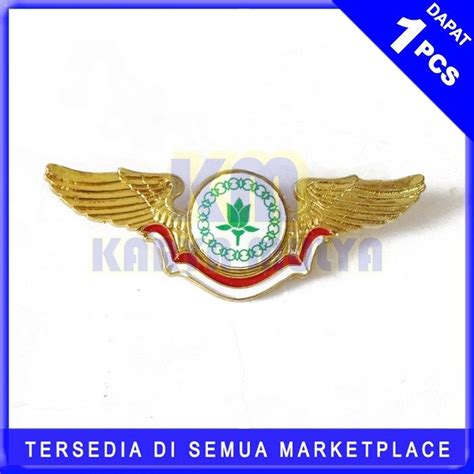 Pin Wing Logo Purna Paskibra Wing Logo Paskibra Warna Putih Murah