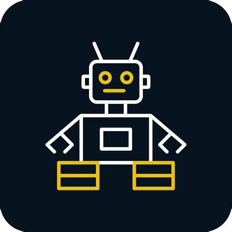 Robot Line Red Circle Icon Vector Art At Vecteezy