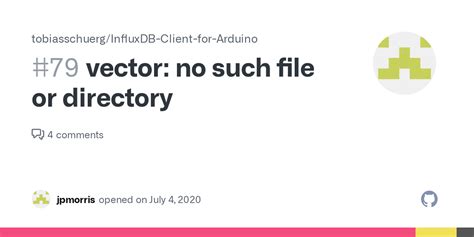 Vector No Such File Or Directory Issue 79 Tobiasschuerg InfluxDB