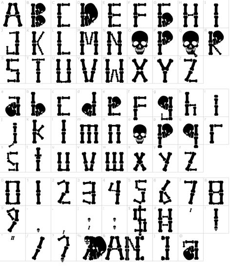 Ghost Skeleton Font Download