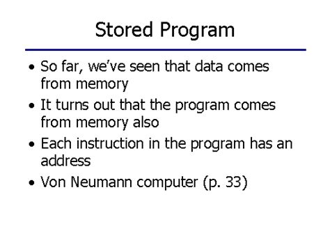 Stored Program