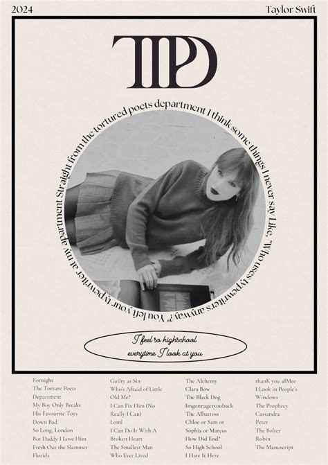 Ttpd Poster In 2024 Tearjerker Poster Room Posters