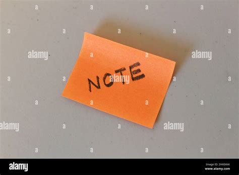 Orange Sticky Note Written Note Hi Res Stock Photography And Images Alamy