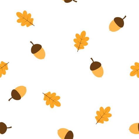 Seamless Pattern With Acorns Royalty Free Vector Image