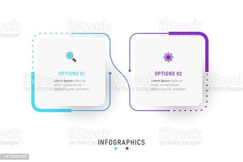 벡터 인포 그래픽 라벨 디자인 템플릿 아이콘과 2 옵션 또는 단계 프로세스 다이어그램 프리젠 테이션 워크 플로우 레이아웃 배너 순서도 정보 그래프에 사용할 수 있습니다 2에