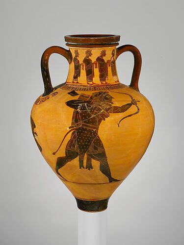 Attributed To The Botkin Class Terracotta Amphora Jar Greek