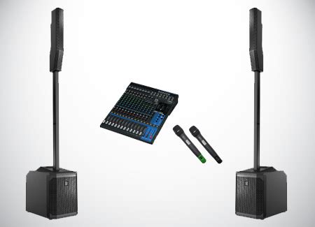 Line Array Column Speakers Rental Professional In Person And Virtual Events With A Creative