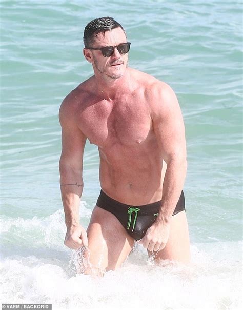 Luke Evans 40 Flaunts His Incredible Hunky Physique In Tiny Briefs In