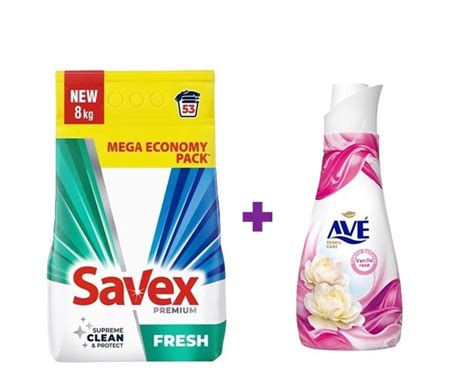 Canshop Ge Savex სარეცხი ფხვნილი 2 1ში Fresh 8კგ Ave ქსოვილის