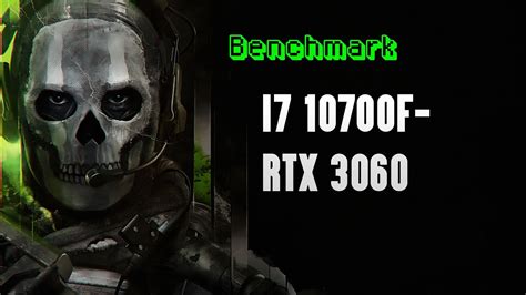 Mw2 Benchmark [ultra Settings] I7 10700f Rtx 3060 2560x1440p Mw2 Infinityward Youtube