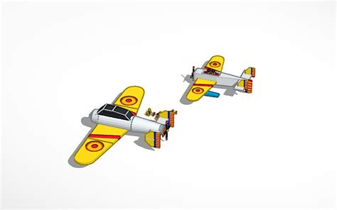 3d Design Copy Of Naval Aircraft Tinkercad