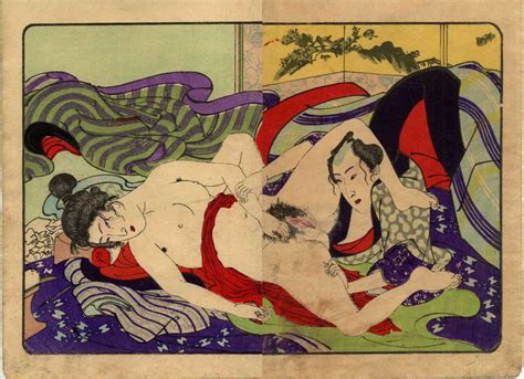 Erotisme Dantan Shunga 2 Estampes Japonaises érotiques