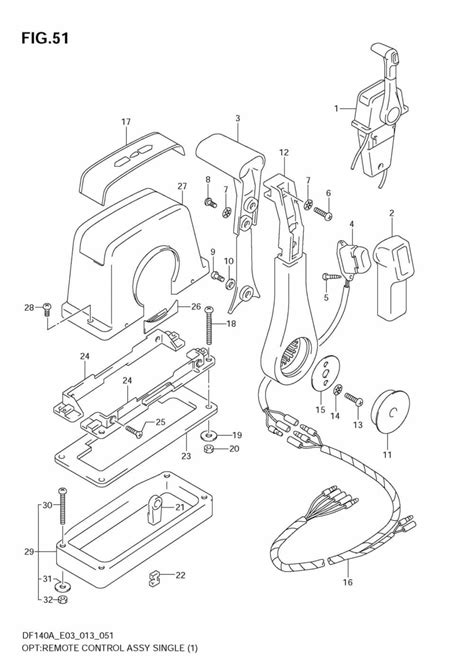 Opt Remote Control Assy Single 1 41837 Precision Marine