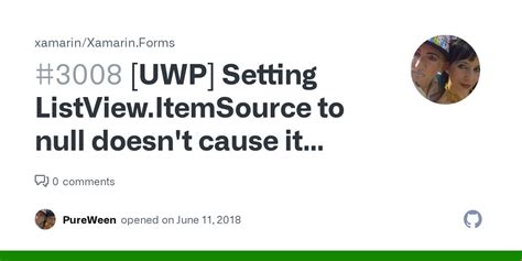 Uwp Setting Listviewitemsource To Null Doesnt Cause It Clear Out