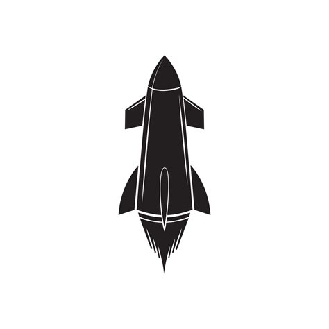 Black Silhouette Of Rocket Launch 20122557 Vector Art At Vecteezy