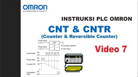 instruksi plc omron 7 10 cnt and cntr belajar otomasi youtube