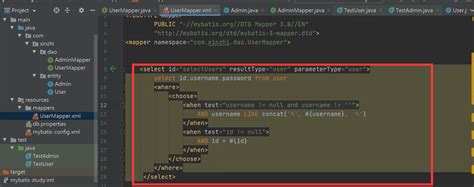 mybatis 梳理11 动态sql 条件 if元素非常常用choosewhenotherwise元素where元素trim